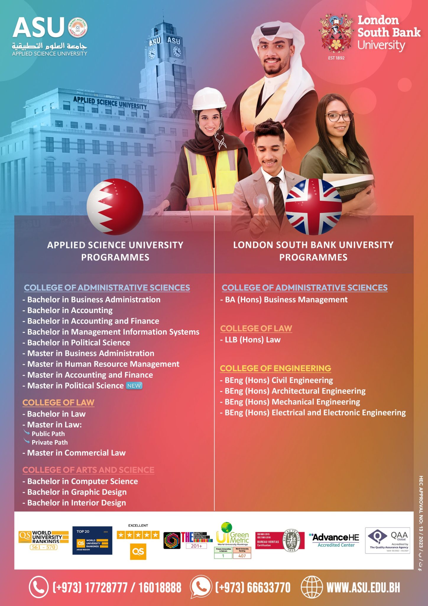 Why ASU - Applied Science University