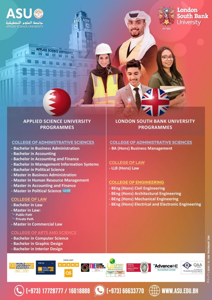 Admissions Requirements - Applied Science University